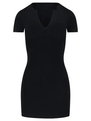 Alexander Wang Viscose Blend Mini Dress - Black
