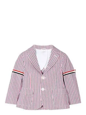 Thom Browne Patch Pocket Sport Coat With Armbands - Multicolour