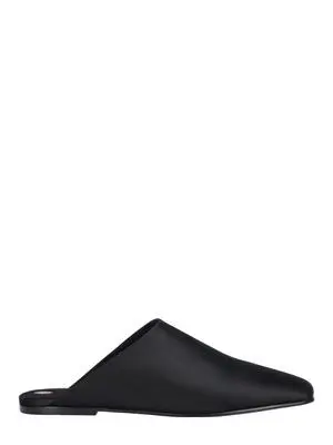 Loro Piana Satin Mules - Black