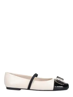 FERRAGAMO Vara Ballet Flats - Cream
