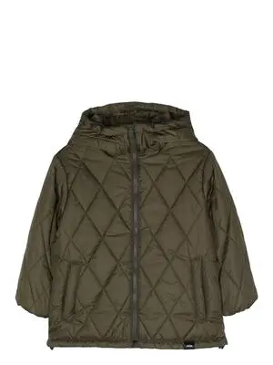 Aspesi Quilted Down Hooded Jacket - Military Green