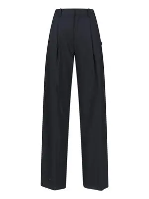 Moncler X Ee72 Edward Enninful Wool Pants - Black