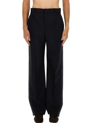 Saint Laurent High-waisted Trousers - Blue