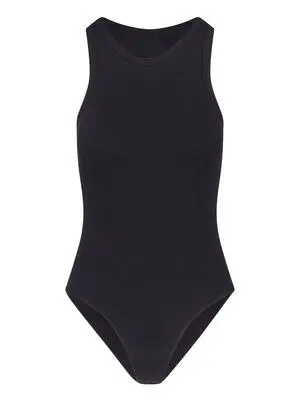 Alaïa Logo Bodysuit - Black