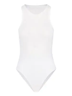 Alaïa Logo Bodysuit - White