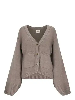 Khaite The Scarlet Cashmere Cardigan - Brown