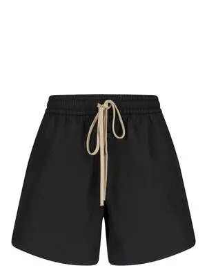 Fear Of God Logo Jogger Shorts - Black