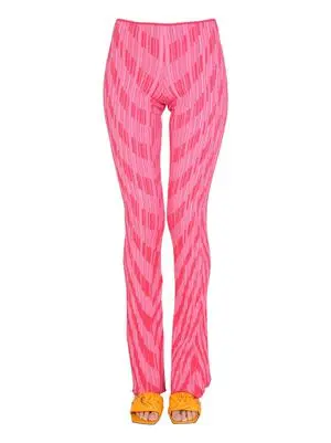 Philosophy Di Lorenzo Serafini Striped High-waisted Pants - Pink