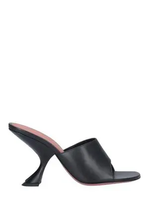 Amina Muaddi Lupita Slipper Sandals - Black