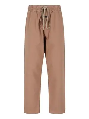 Rick Owens Straight Leg Joggers Beige