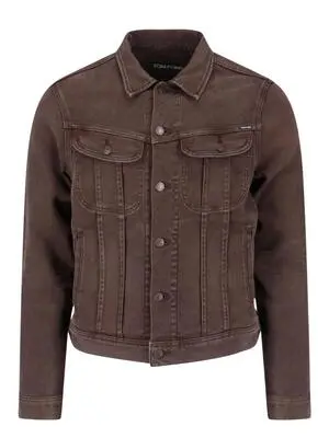 Sacai Denim Jacket - Brown