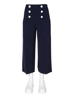 Moschino Wide Leg Trousers - Blue