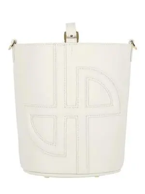 PATOU Jp' Small Bucket Bag - White