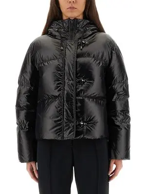 FAY Down Hooded Jacket - Black