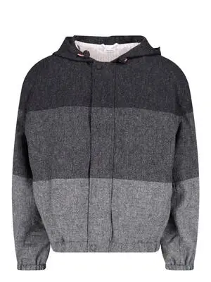 Thom Browne Donegal Tweed Jacket - Gray