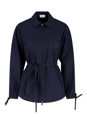 Moncler Virgin Wool Shirt Jacket - Blue