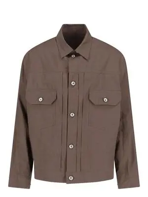 Sacai Virgin Wool Shirt Jacket - Taupe