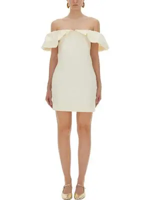 Remain Birger Christensen Mini Off-the-shoulder Dress - Ivory