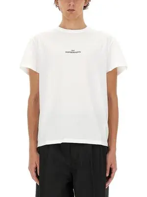 MAISON MARGIELA Distorted Logo T-shirt - White