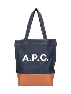 A.p.c. Axelle Tote Bag - Blue