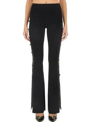 Versace Cut Out Trousers - Black