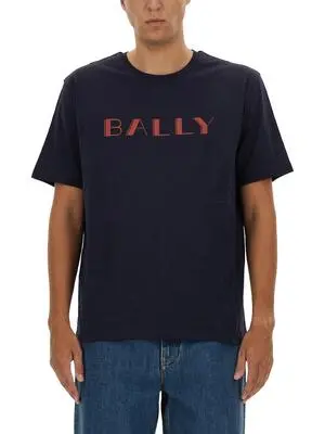 Bally T-shirt With Logo - Blue