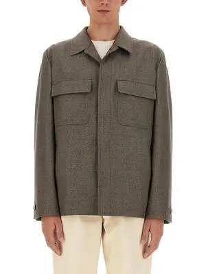 LARDINI Shirt Jacket - Brown