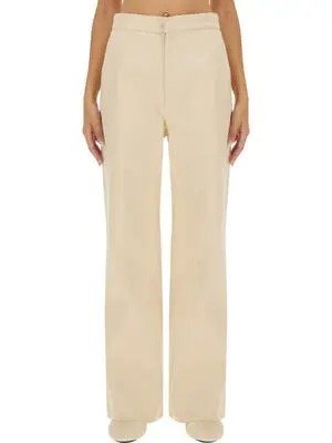 JIL SANDER Flared Regular Fit Pants - Ivory