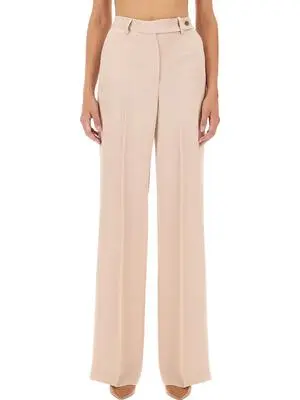 Kiton Satin Regular Fit Pants - Pink