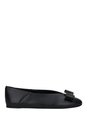 FERRAGAMO Vanna Ballet Flats - Black