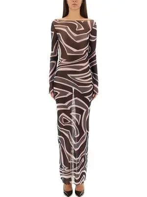 Emilio Pucci Labyrinth Print Dress - Multicolour