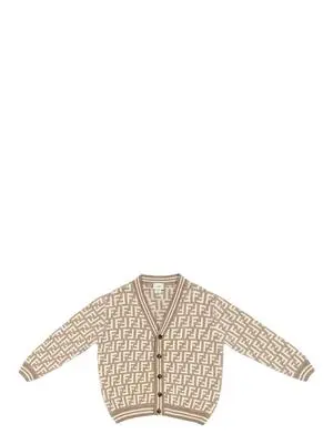 Fendi Ff Chenille Cardigan - Multicolour