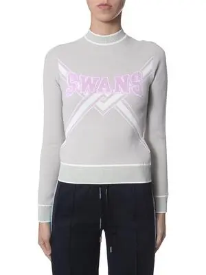 Off-White Cropped Sweater - Grey