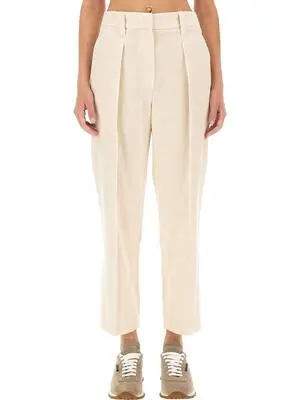 Brunello Cucinelli Regular Fit Trousers - Ivory