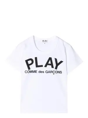 Play Comme Des Garcon T-shirt With Logo - White