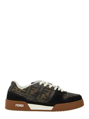 Fendi Low Top Match Sneakers - Black