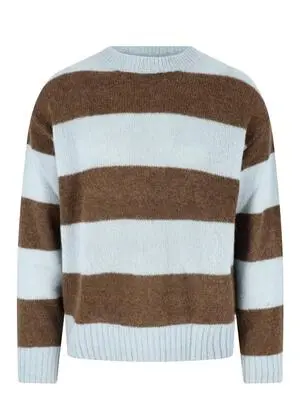 MYTHINKS Alpaca Blend Sweater - Light Blue