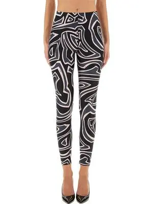 Emilio Pucci Labyrinth Print Leggings - Multicolour