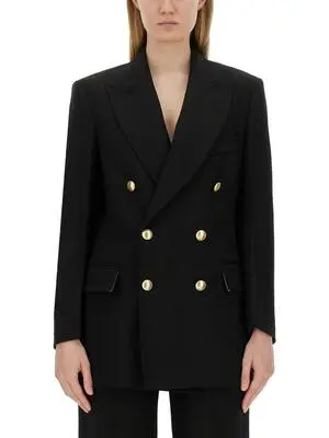 Victoria Beckham Double-breasted Jacket - Black