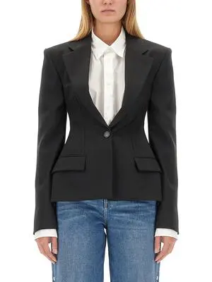 Stella McCartney Sculpted Wool Jacket - Black