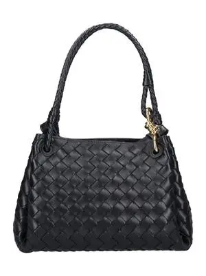 Bottega Veneta Medium Parachute Bag - Black