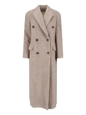 Golden Goose Double-breasted Wool Coat - Beige