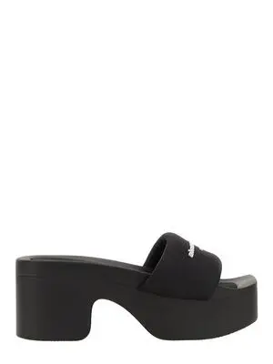 Alexander Wang Slide Platform Sandal - Black