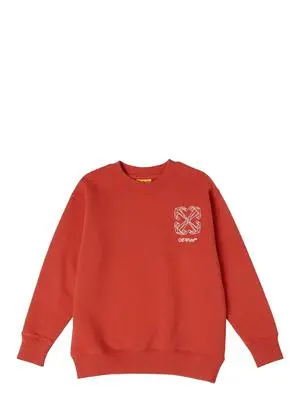 Off-White Arrow Stitched Crewneck - Red
