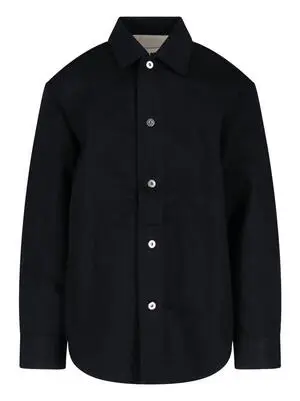 JIL SANDER Denim Shirt Jacket Black