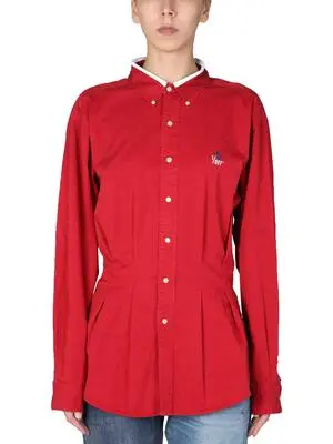 1/OFF Remade Ralph Lauren Button Down Shirt - Red