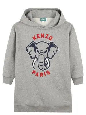 Kenzo Hooded Dress - Grey