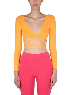 MSGM Cropped Top - Orange