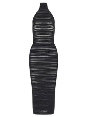 Balenciaga Knitted Midi Dress - Black