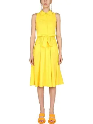 Moschino Heart Pockets Dress - Yellow